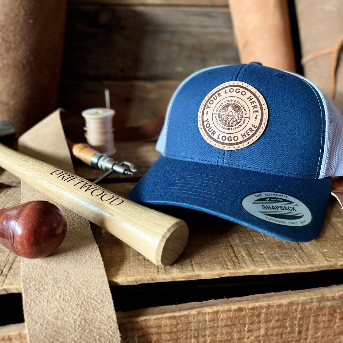 Custom Headwear | Custom Leather Patch Hats and Beanies – Driftwood ...