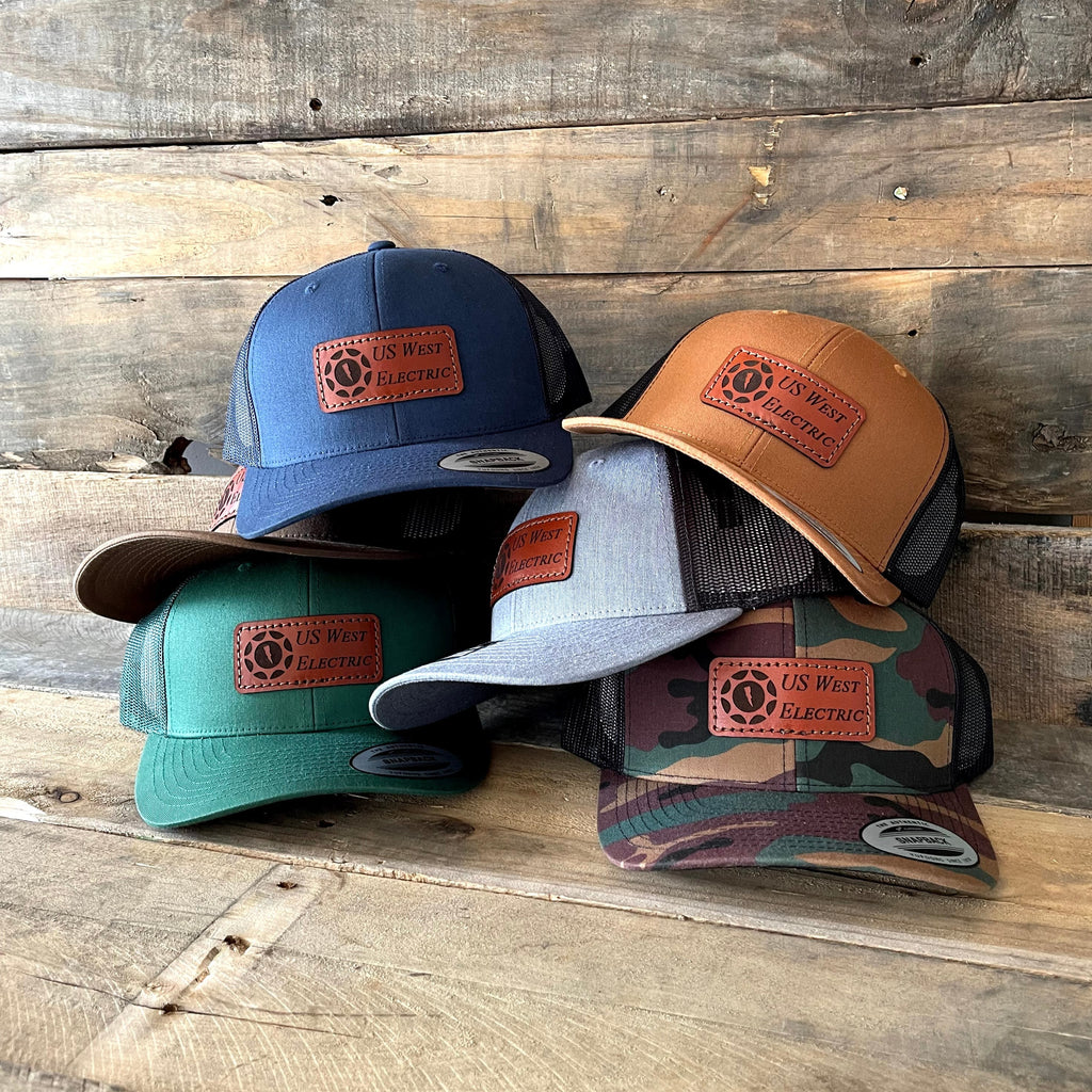 Custom Leather Patch Hat – Driftwood Leather Co.